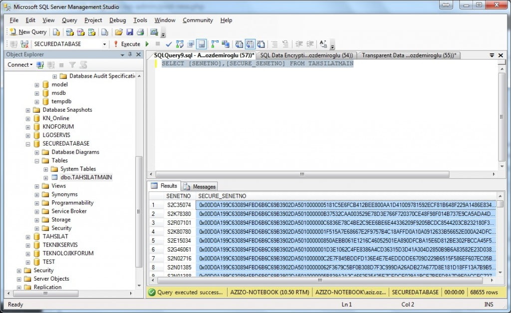 SQL Server Transparent Data Encryption ( TDE )